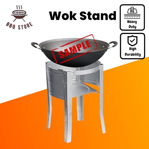 BBQ Store Kitchen Gas Stove Stand Kuali Dapur Stand Stove Steel Wok Gas ...