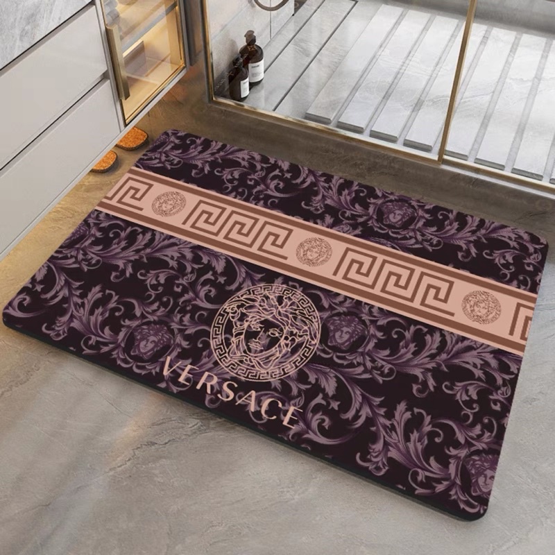 Versace Medusa Chanel Gucci Logo Design Karpet Alas Kaki Welcome Rugs ...