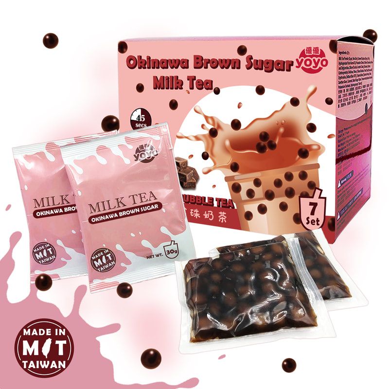 Okinawa Brown Sugar Instant Milk Tea Kit 7sets/box | Shopee Malaysia