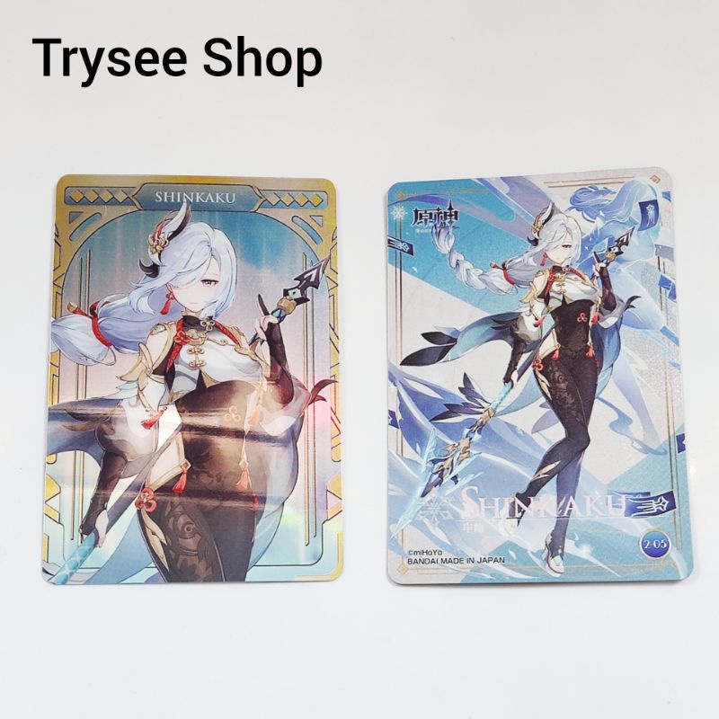 Genshin Impact Metal Card Collection Bandai Namco/Mihoyo Eula Shenhe ...