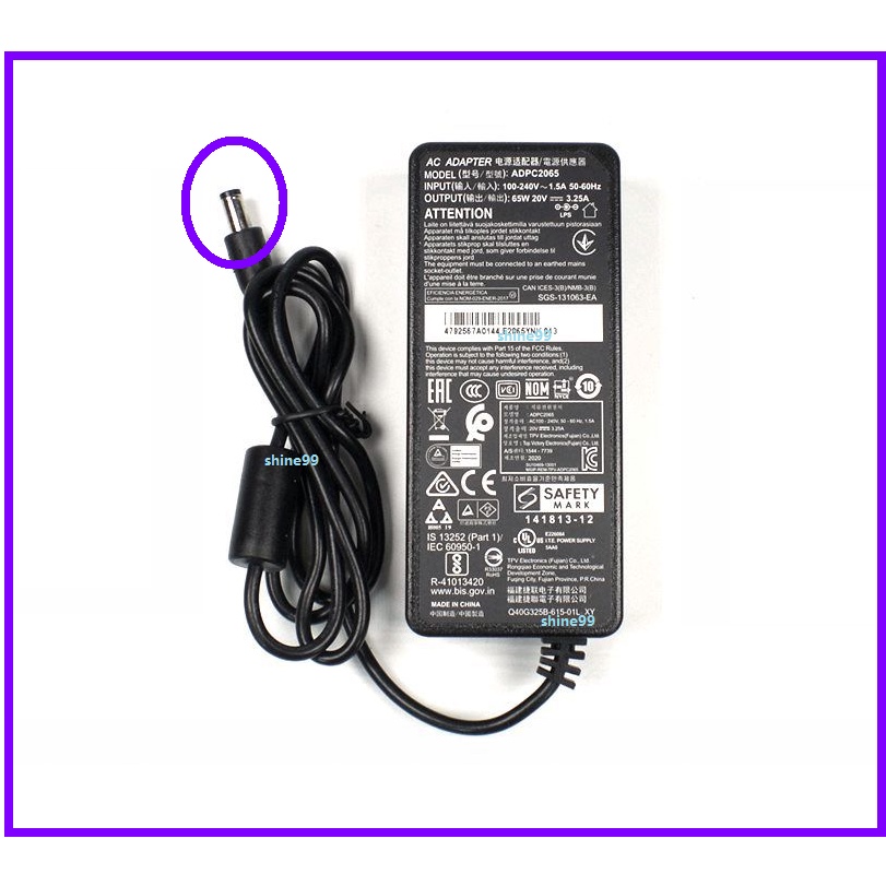 New AOC 65W 20V 3.25A AC Adapter&Cord for AOC AG322FCX C2783FQ ADPC2065 ...