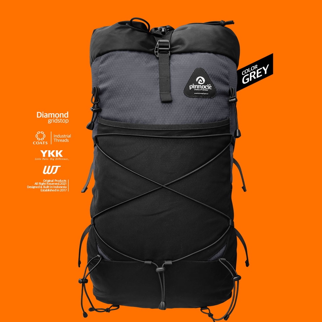 Pinnacle Pro Official Flex 26L Backpack Diamond Gridstop - Grey ...