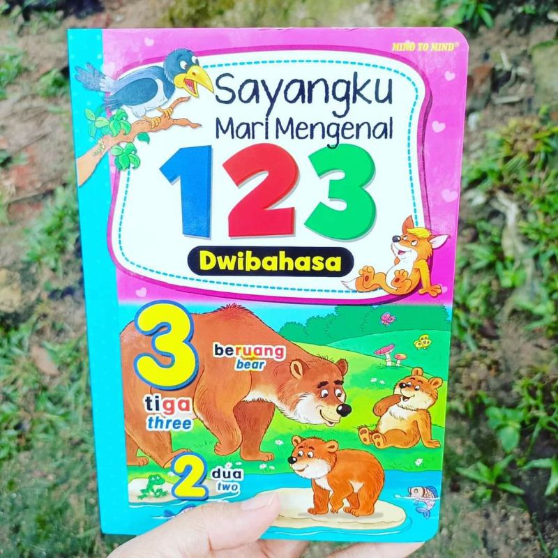 SAYANGKU MARI MENGENAL JAWI, ABC&123 DWIBAHASA buku hardboard tahan ...