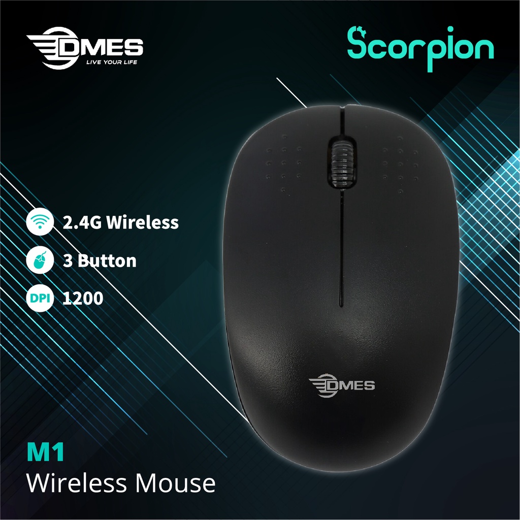 DMES DMS1-M1 2.4GHZ Wireless Mouse | Shopee Malaysia