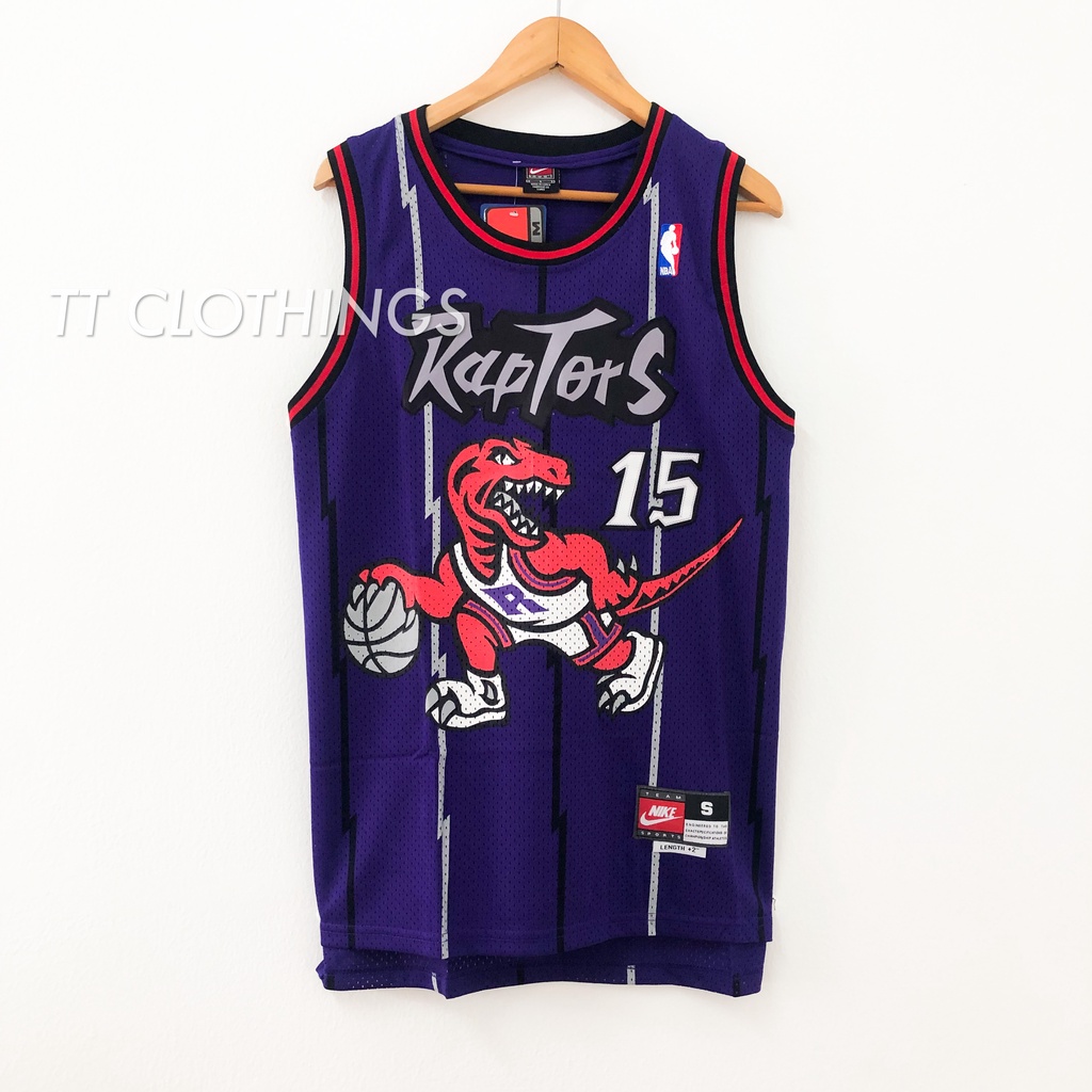 [12.12!] Vince Carter #15 Retro Purple Retro Toronto Raptors NBA ...