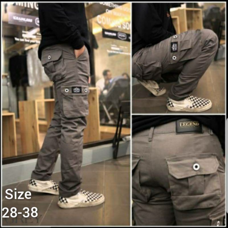 ORIGINAL Kimpol Long Cargo Pants for Adult Men Size 28-38 | Shopee Malaysia