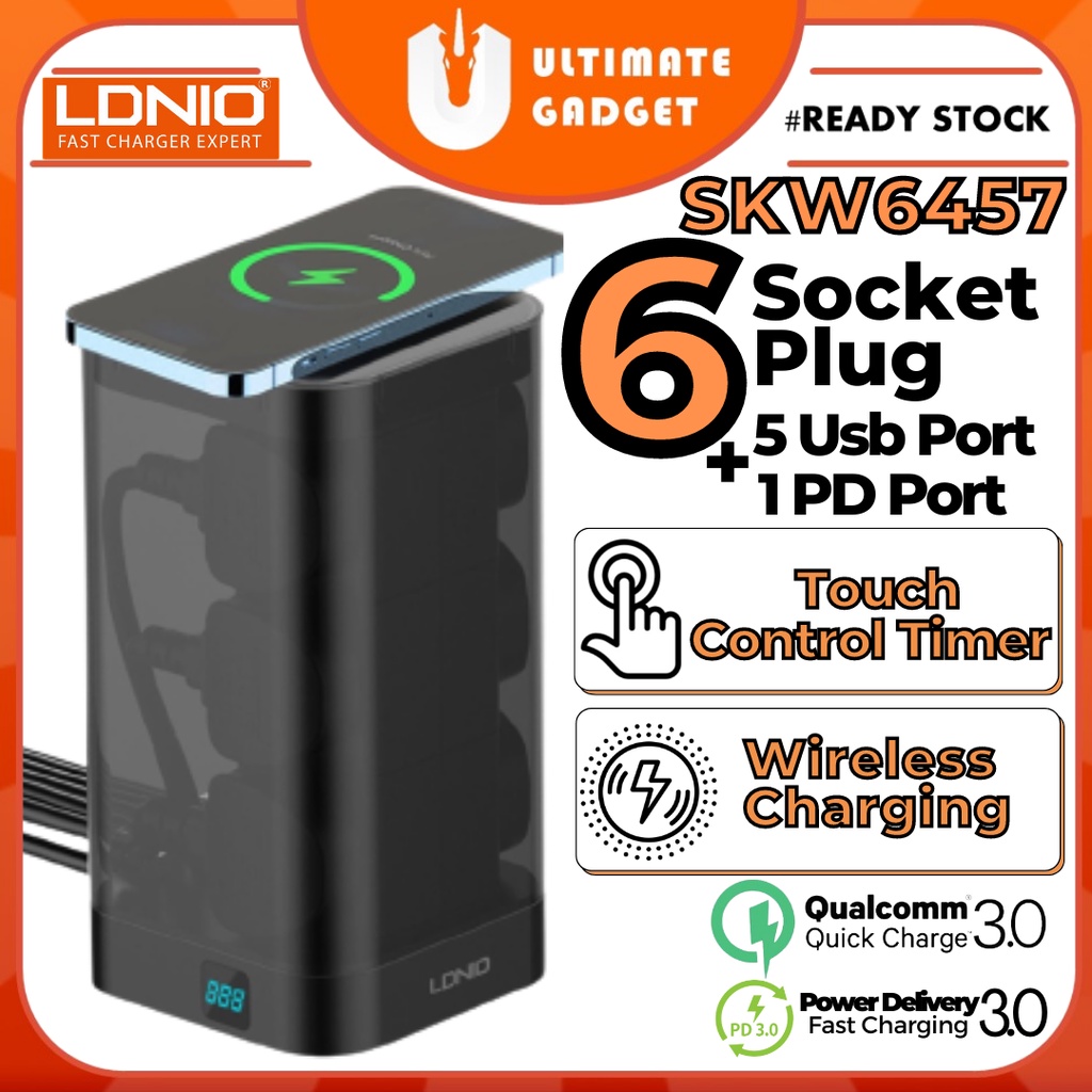 Ldnio Tower Extension Plug USB Surge Protector Extension Socket Ldnio ...