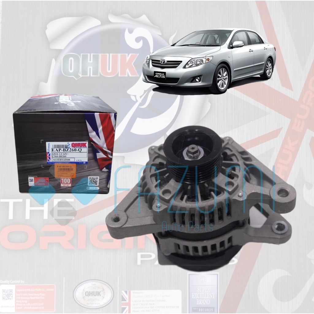 Toyota Altis 2008 QHUK Alternator 80A | Shopee Malaysia