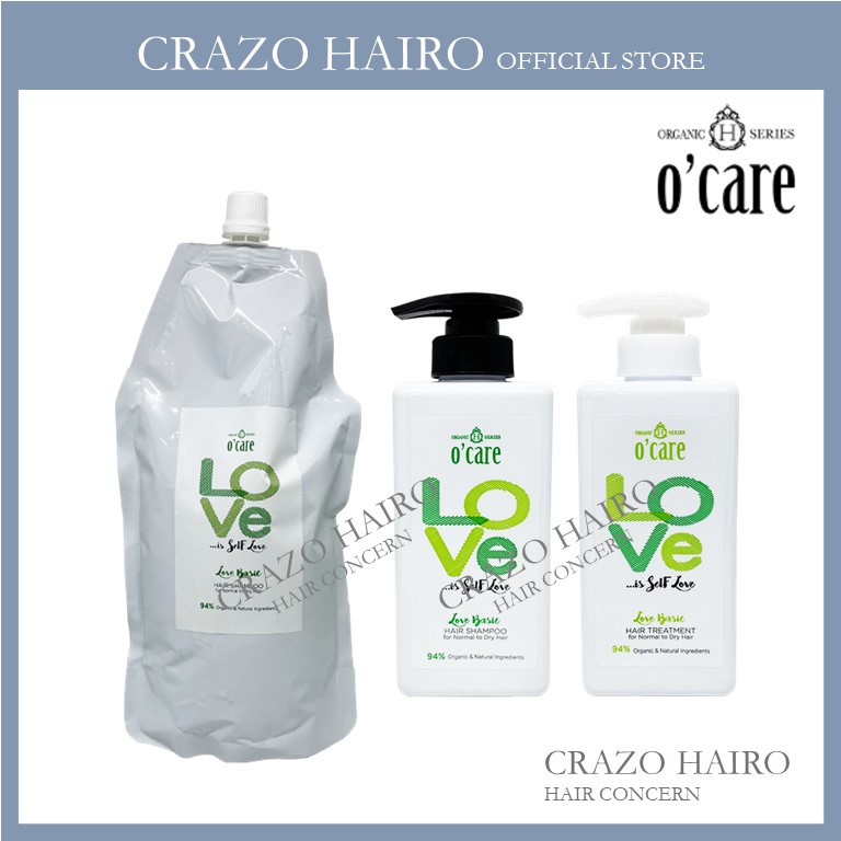 O'Care Love Basic Hair Shampoo 500ml / Refill Shampoo 1000ml ...
