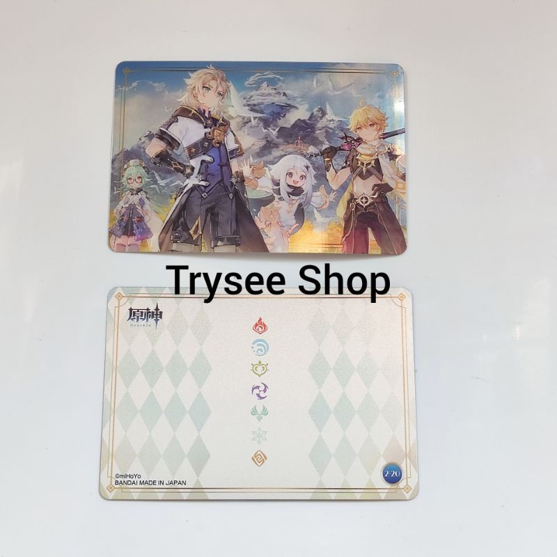 Genshin Impact Metal Card Collection Bandai Namco/Mihoyo Eula Shenhe ...