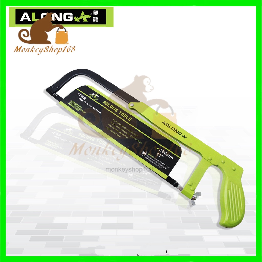 HACKSAW FRAME HAND SAW PRUNING SAW / GERGAJI BESI/ 12" AOLONG | Shopee ...