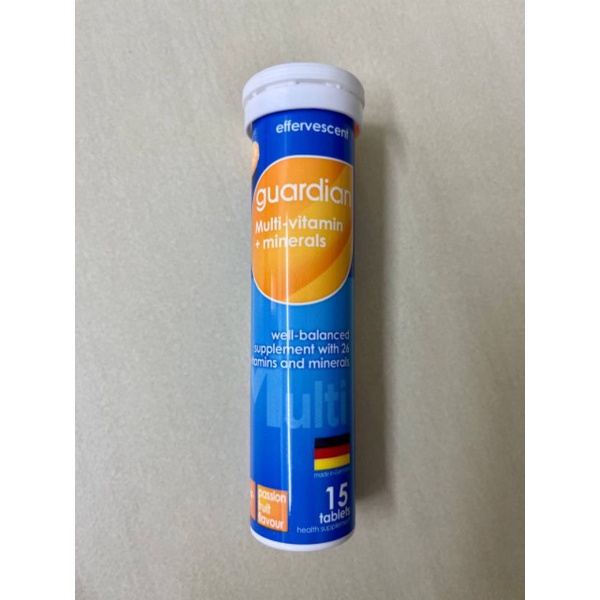 GUARDIAN EFFERVESCENT VITAMIN (Multi-vitamin + minerals) 15 tablets ...