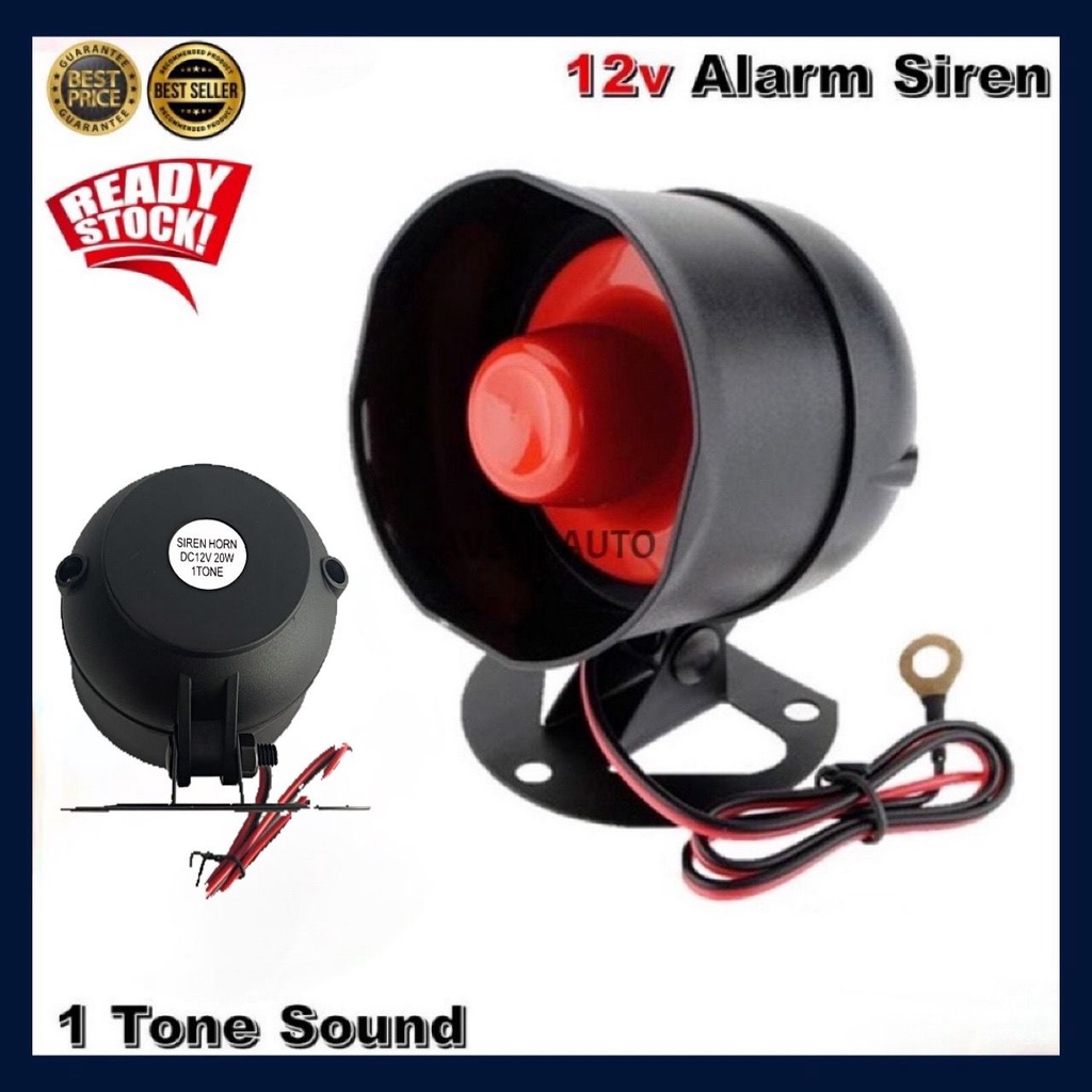1 TONE SIREN (CAR ALARM SIREN) (1 TONE 20W High Power) | Shopee Malaysia