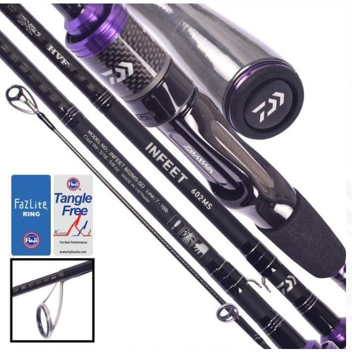 19 DAIWA fishing rod INFEET 702MS 662MS 602MS 602MB Spinning Rod ...