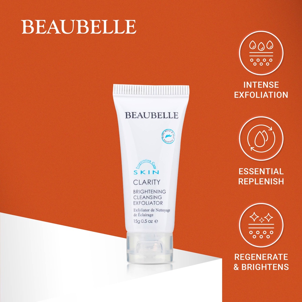 BEAUBELLE Clarity Brightening Cleansing Exfoliator Face Scrub All Skin ...