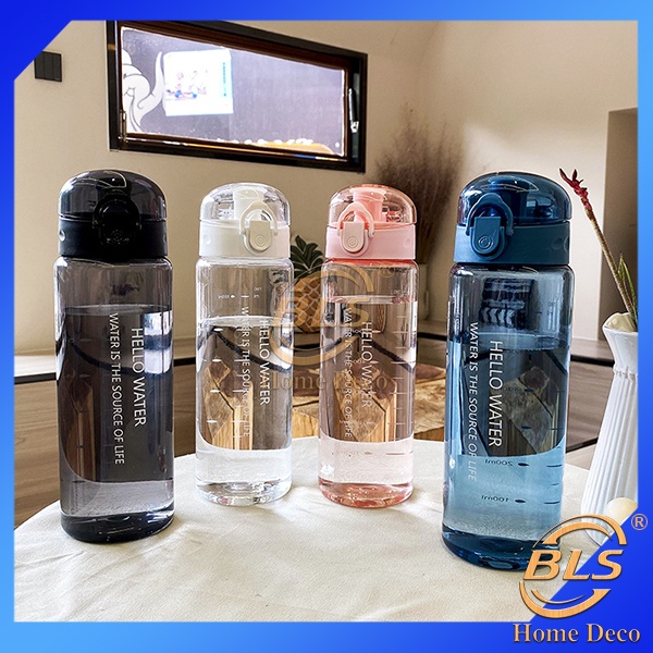 780ml BPA Free Transparent Portable Water Bottle Sports Outdoor School ...