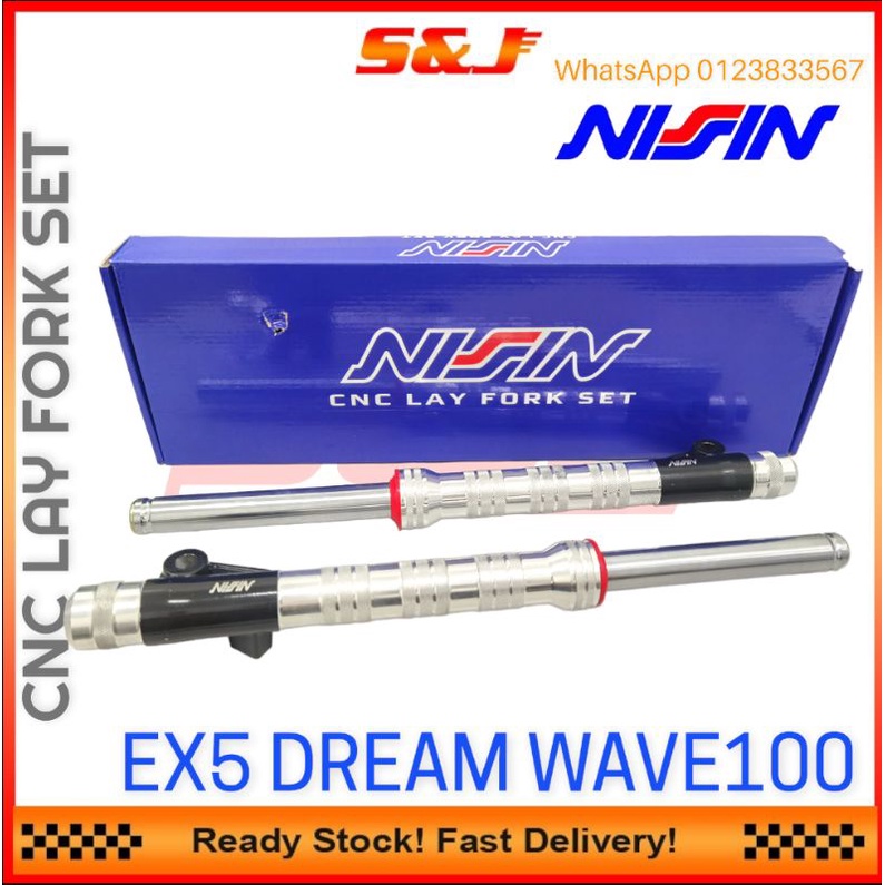 EX5 DREAM WAVE100 CNC LAY FORK SET CNC FRONT FORK SET NISSIN FORK ...