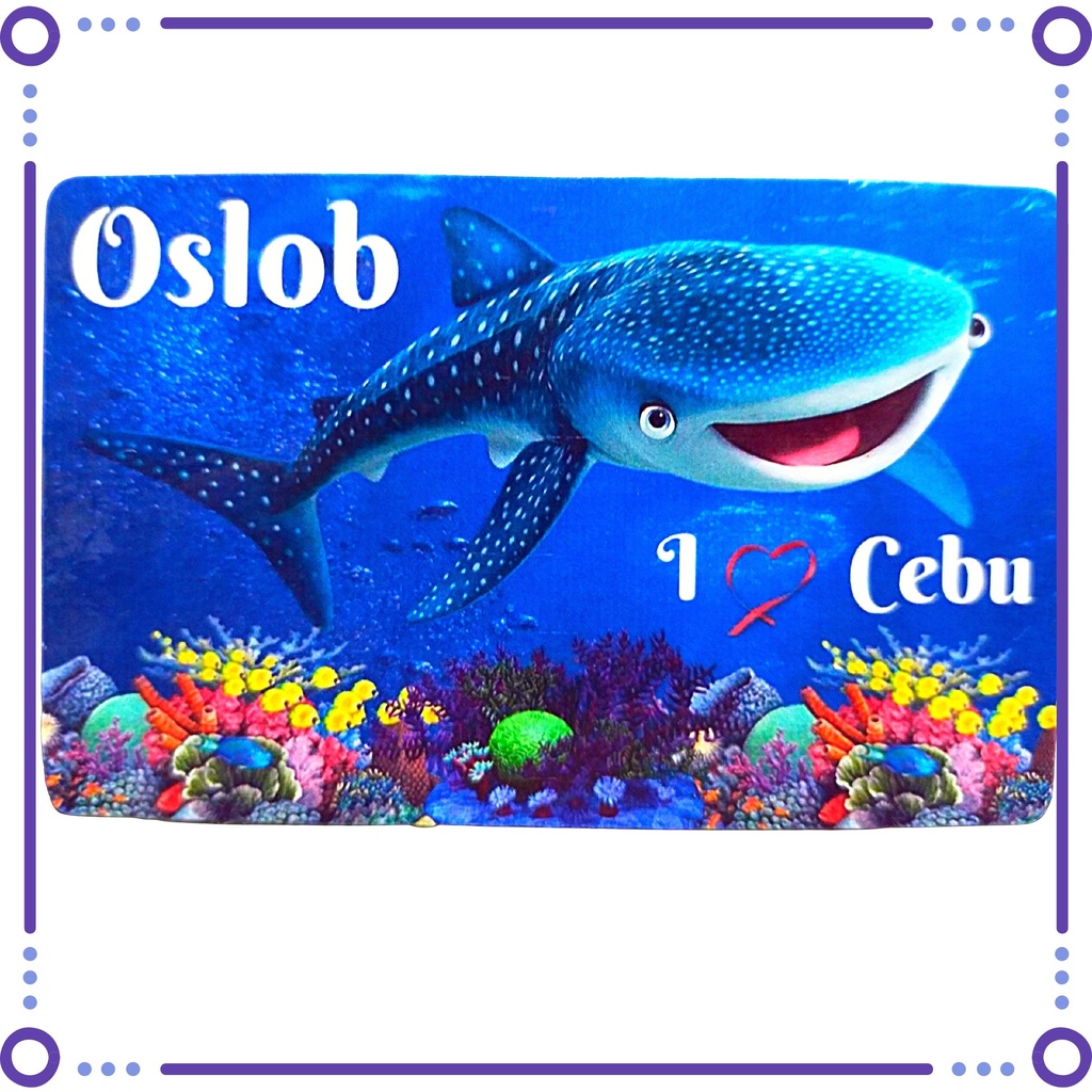Oslob Cebu Souvenir Rubber Ref Magnet | Shopee Malaysia