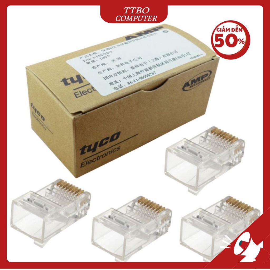 Amp RJ45 Network Nuts Box of 100 Good Quality Nuts Randomly Delivered ...