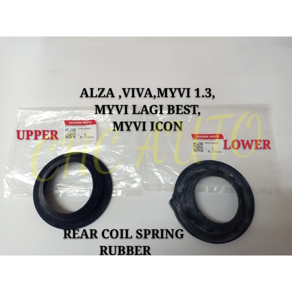 48481-BZ020 ORIGINAL PERODUA REAR COIL SPRING RUBBER UPPER&LOWER ...