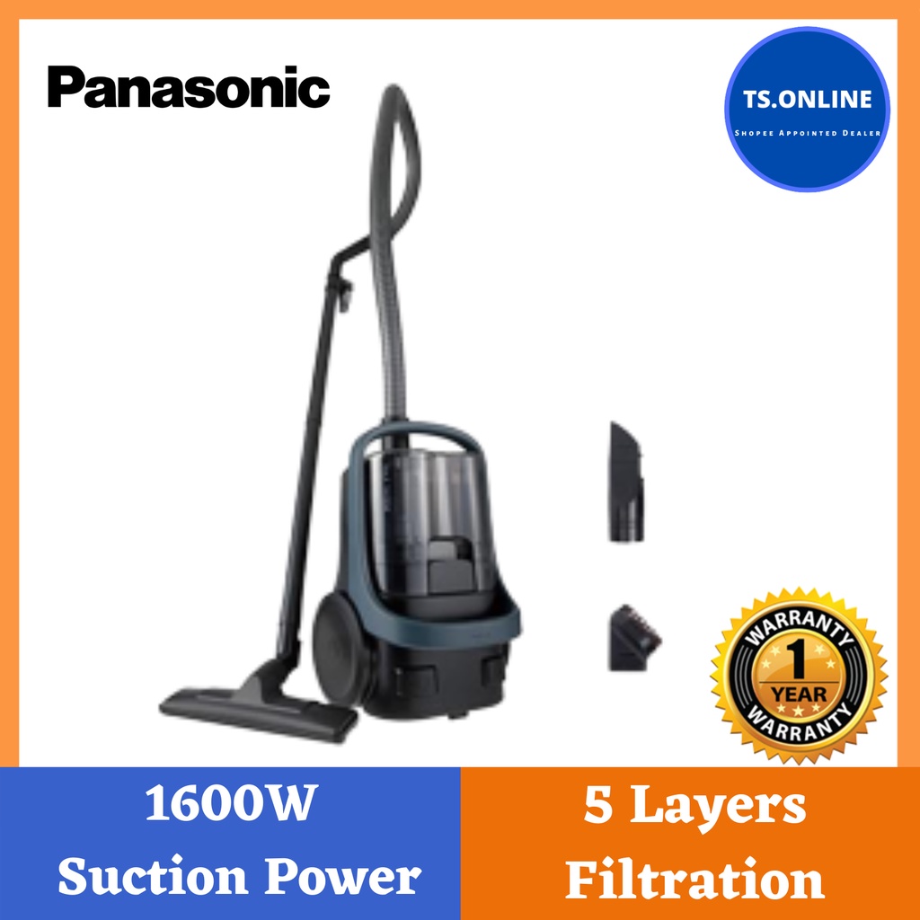 PANASONIC MC-CL601 POWERFUL 1600W CYCLONE BAGLESS CANISTER VACUUM ...