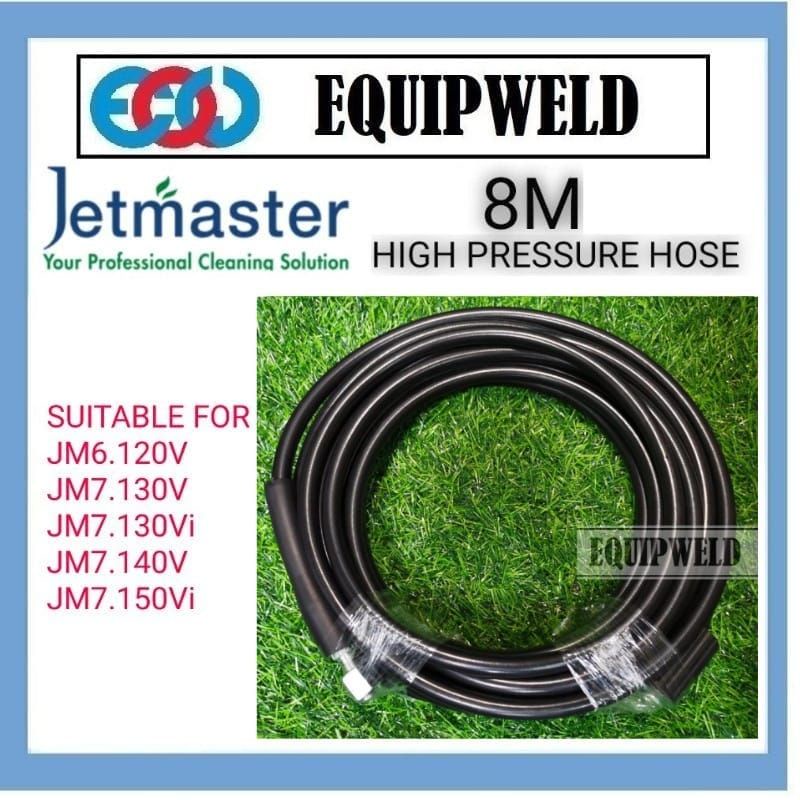 SPARE PART - JETMASTER 8 METER HIGH PRESSURE HOSE 8M FOR JM6.120V JM7.130V JM7.130V-I JM7.140V ...