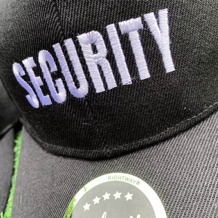 SECURITY Embriodery Guard Caps Baseball Snapback Caps Men Topi Pengawal ...
