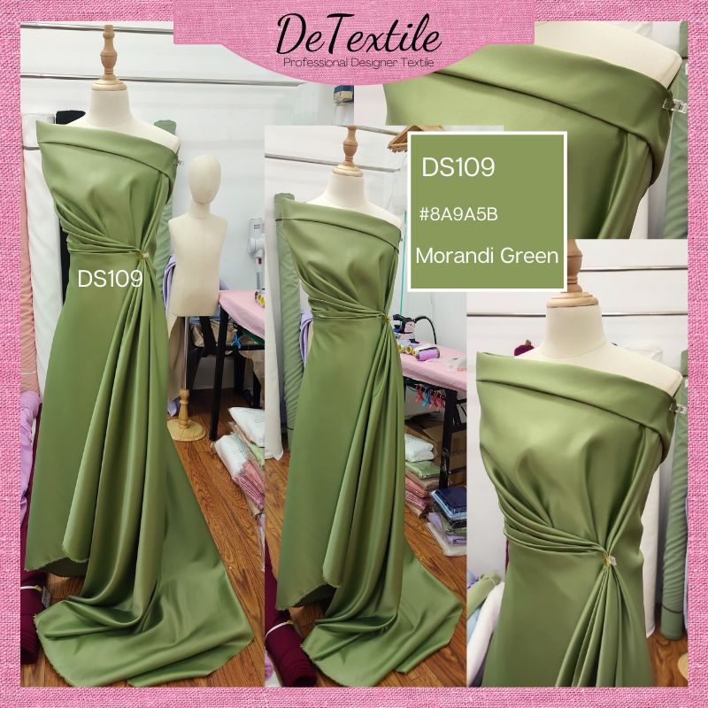 DeTextile Heavy Premium Duchess Satin Bridal Satin Fabric for Wedding ...
