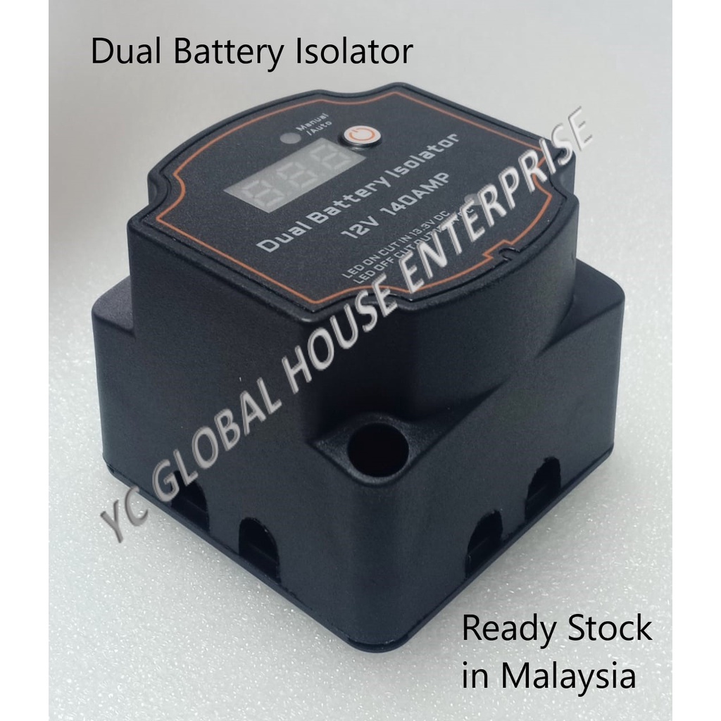 12V 140A Dual Battery Isolator Manual/Auto VSR-Voltage Sensitive Relay ...