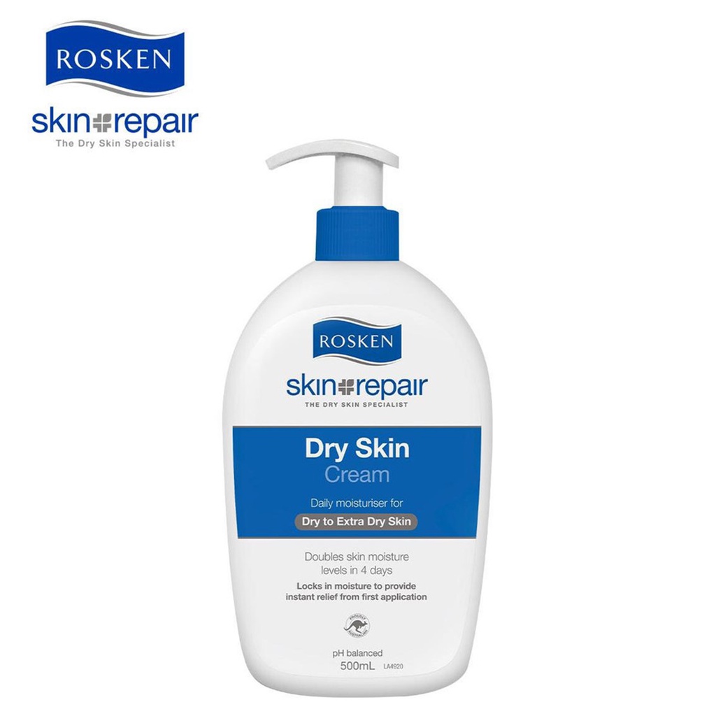 Rosken Krim Kulit Kering (500ml) | Rosken Skin Repair Dry Skin Cream ...