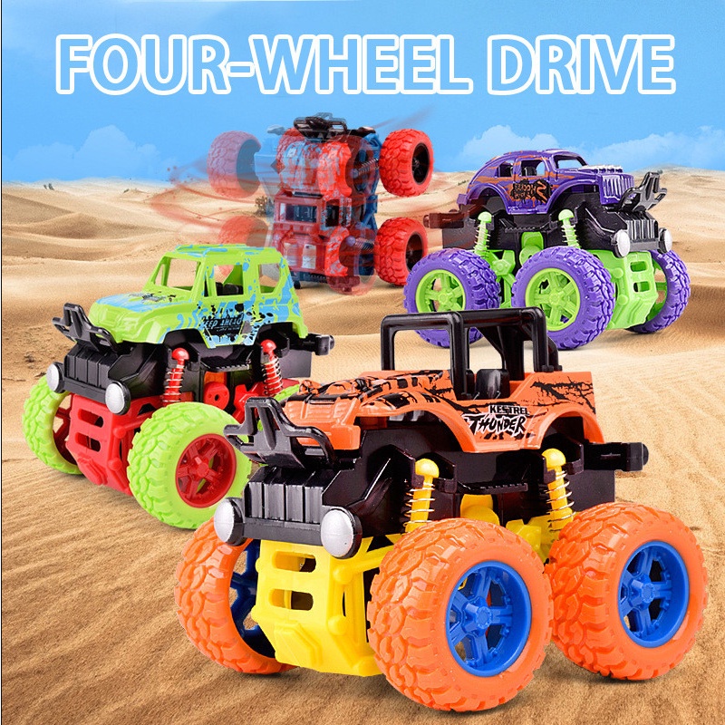 Children's Four-wheel Drive Off-road Vehicle Boy Fall-resistant Model ...