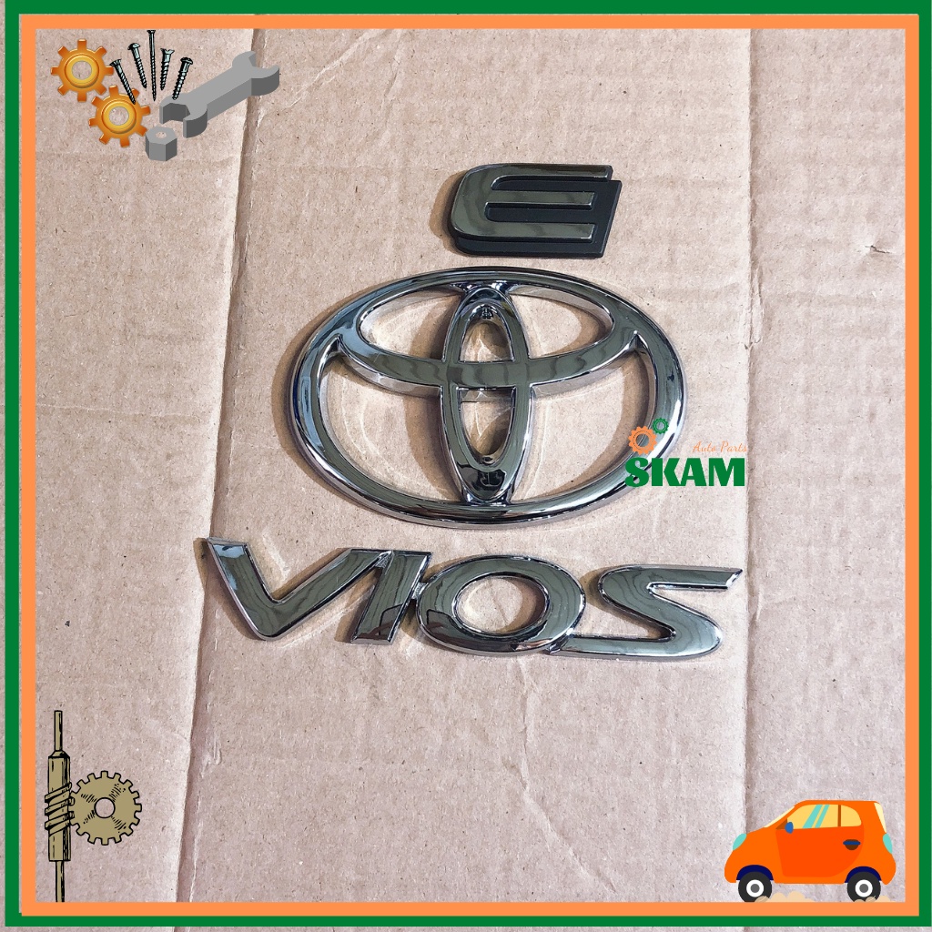 Stickers, decals, logos/embossed logos for TOYOTA VIOS 2014-2017- Skam ...