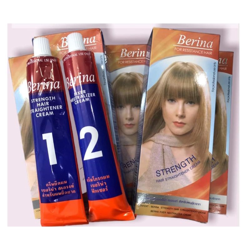 BERINA HAIR STRAIGHTENER CREAM (PELURUS RAMBUT) | Shopee Malaysia