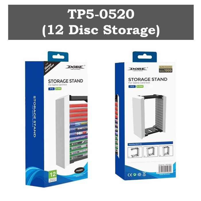 PS5/PS4/XBOX Disc Storage Stand Tower Rack 12/18/24/36 Slots | Shopee ...