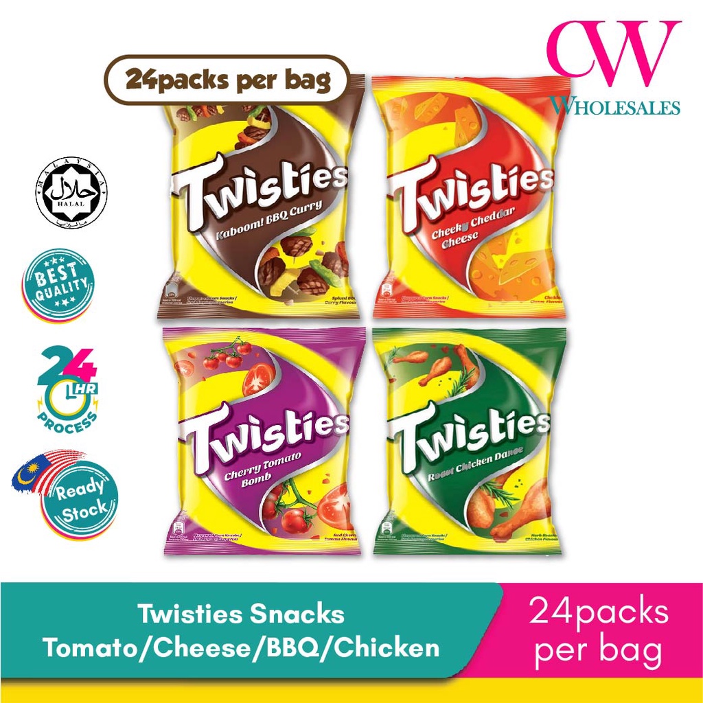 Twisties Roast Chicken Dance Twisties Cheeky Cheddar Cheese Twisties ...