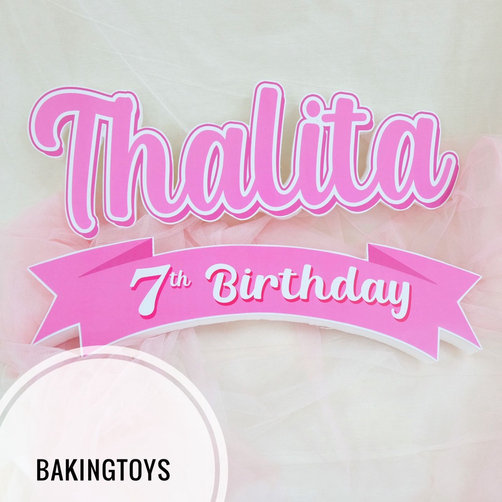 Stand Name Styrofoam Name Birthday Party Birthday Decoration - 48cm ...