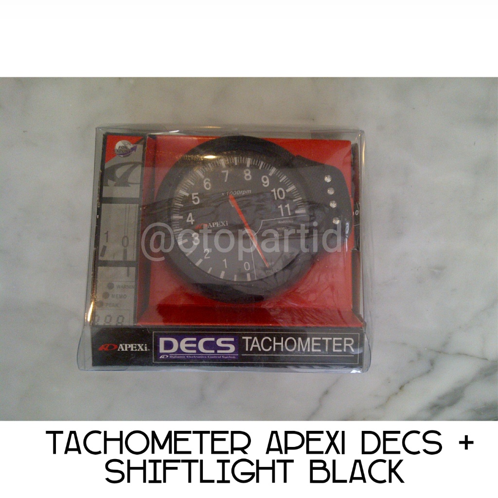 APEXI DECS Tachometer + Shiftlight (black - white) | Shopee Malaysia