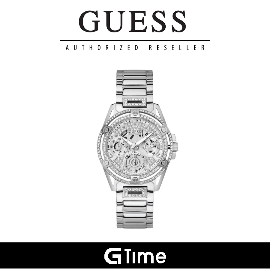 [Official Warranty] Guess GW0464L1 Women's Analog 40mm Silver PVD ...