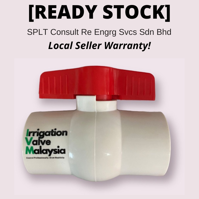 PVC Compact Ball Valve Socket and Thread End 15mm-63mm | Shopee Malaysia