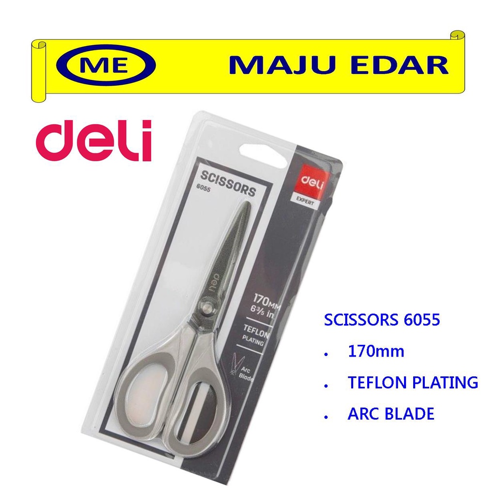 DELI SCISSORS 170mm 6055 / GUNTING | Shopee Malaysia