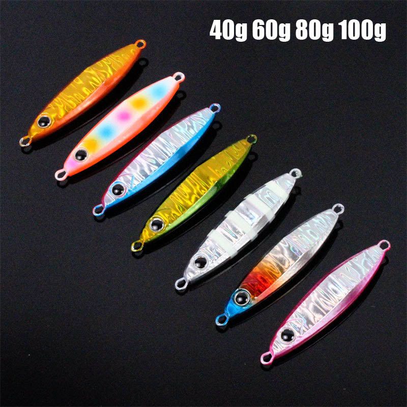 Anh J37 40g 60g 80g 100g Speed Jig Fast Jigging Fishing Lures Slow Jig UV Effect Luminous ...