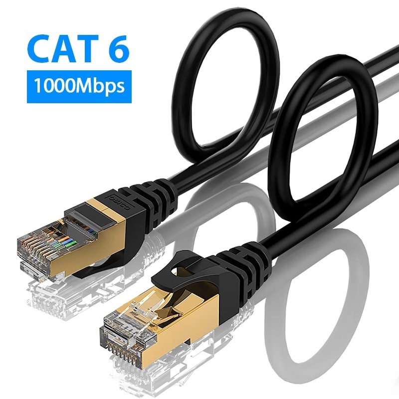 Metal Head CAT6 RJ45 Ethernet Cable UTP LAN Cable High-speed 1000Mbps CAT.6 Patch Cable 1m/3m/5m ...