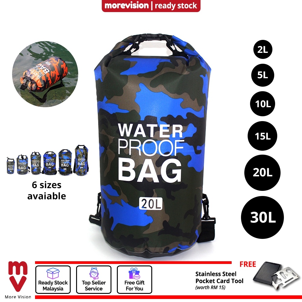 Outdoor Camouflage Waterproof Bag Polyester Shoulder Water Sports ...