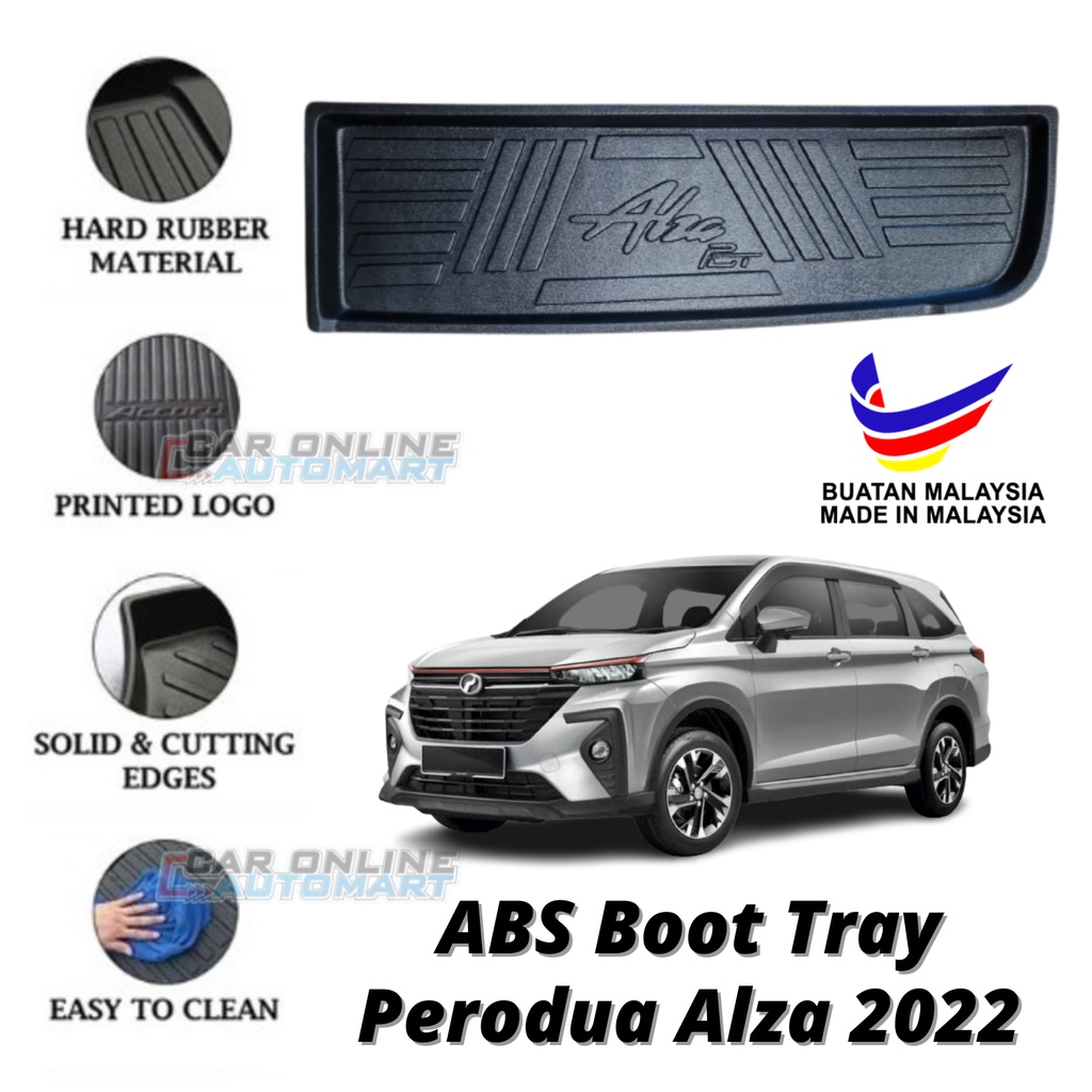 for PERODUA ALZA 2022 ABS Boot Tray Luggage Boot Cargo Trunk Tray ...