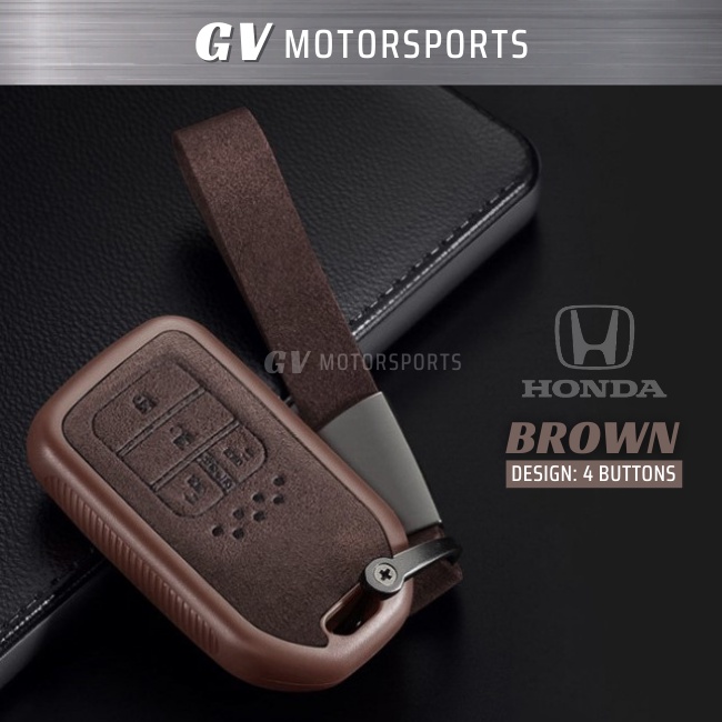 READY STOCK Honda Key Cover Case Car Suede Leather Fob Keychain Honda ...