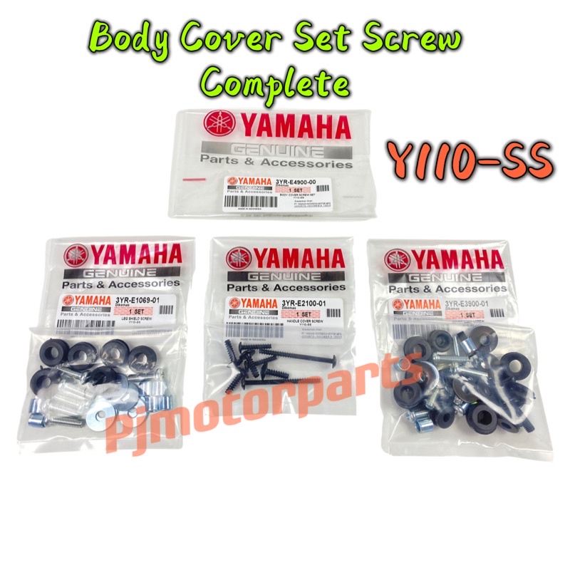Y110 SS Y110SS Y110-SS - Complete Set Body Cover Set Screw & Leg Shield ...