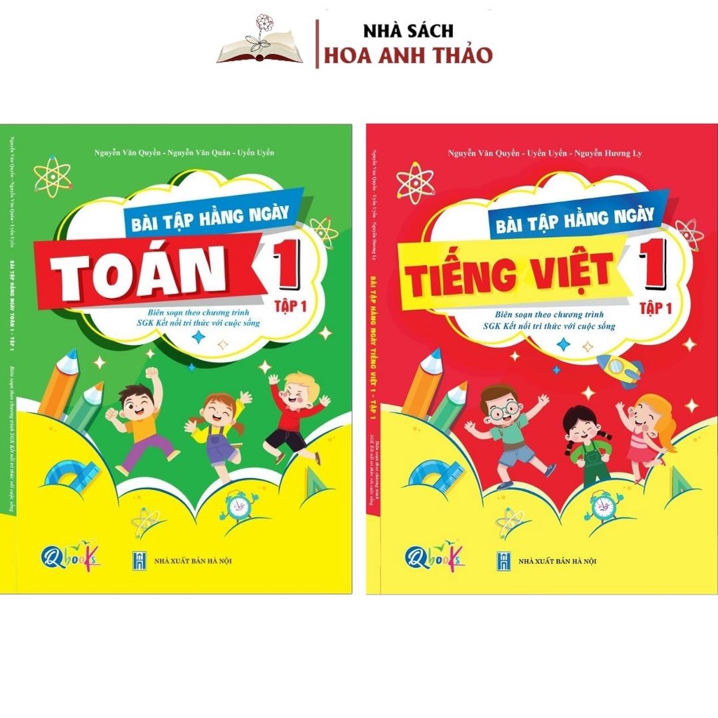 Book - Daily exercises for grade 1 - MATH, VIETNAMESE - CONNECT set ...