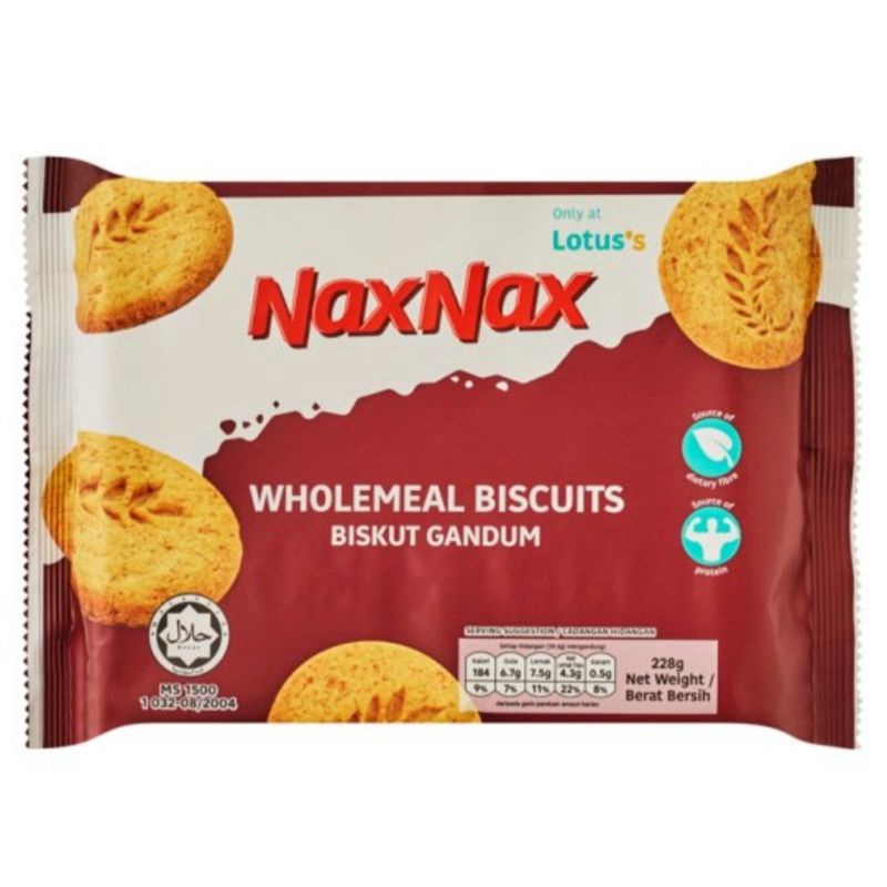 NaxNax Wholemeal Biscuits 228g | Shopee Malaysia
