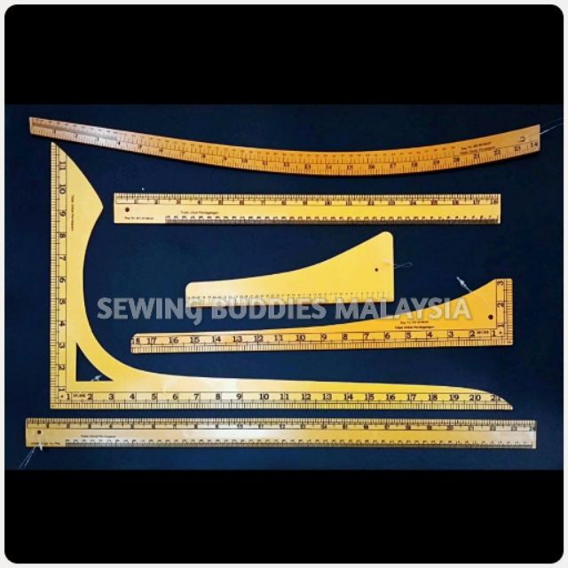 Pembaris Jahitan 6pcs / Set Sewing Rulers | Shopee Malaysia