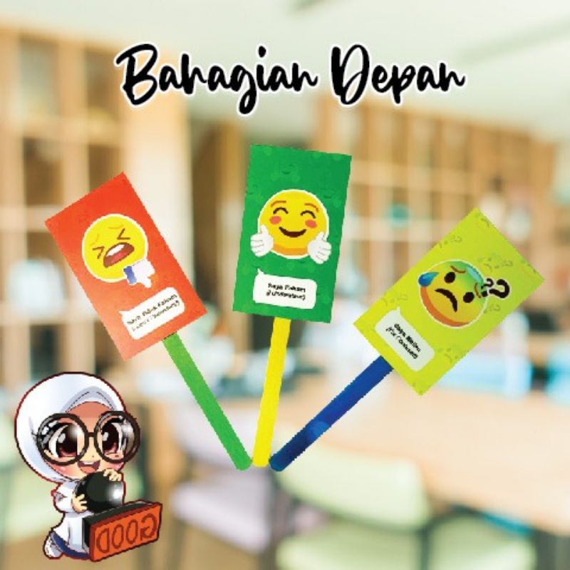 [NEW] Traffic Light Card With Ice Cream Stick/Set Kad Traffic Light ...